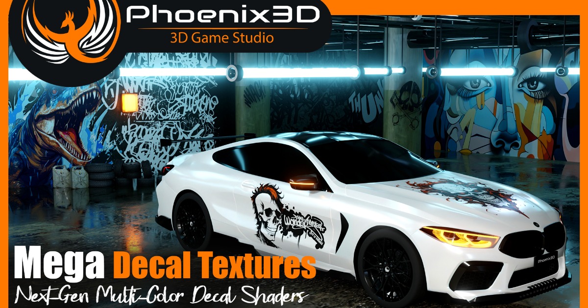 P3D: Mega Decal Textures (3500+ for Walls, Cars, and Level Design) | 2D ...