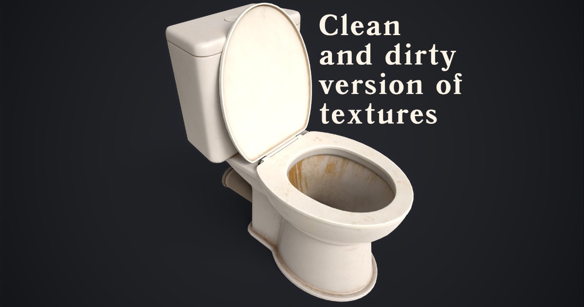 Toilet bowl | 3D Interior | Unity Asset Store