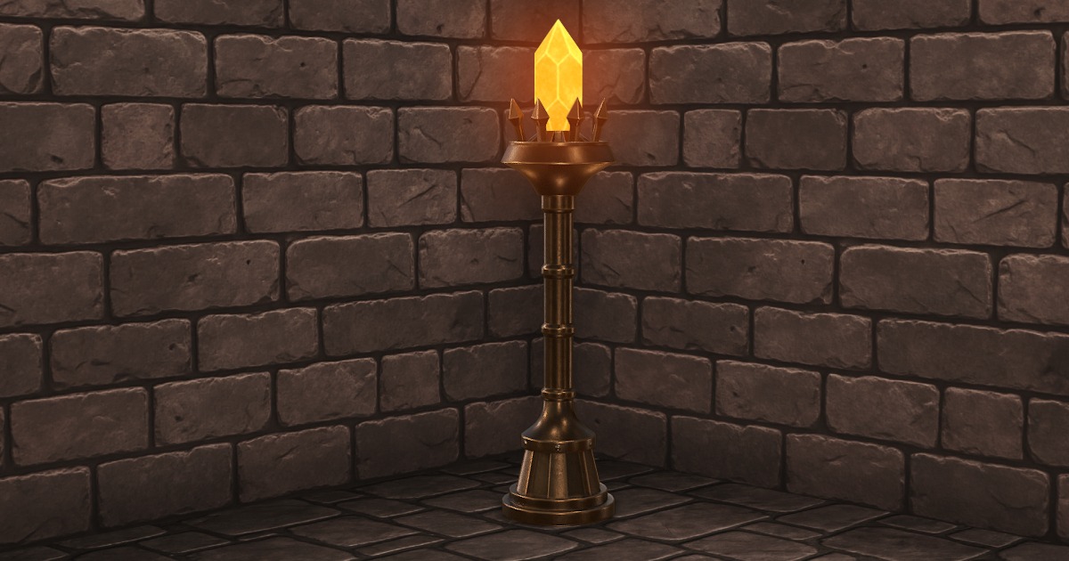 Medieval Torch Stand_1 | 3D Fantasy | Unity Asset Store
