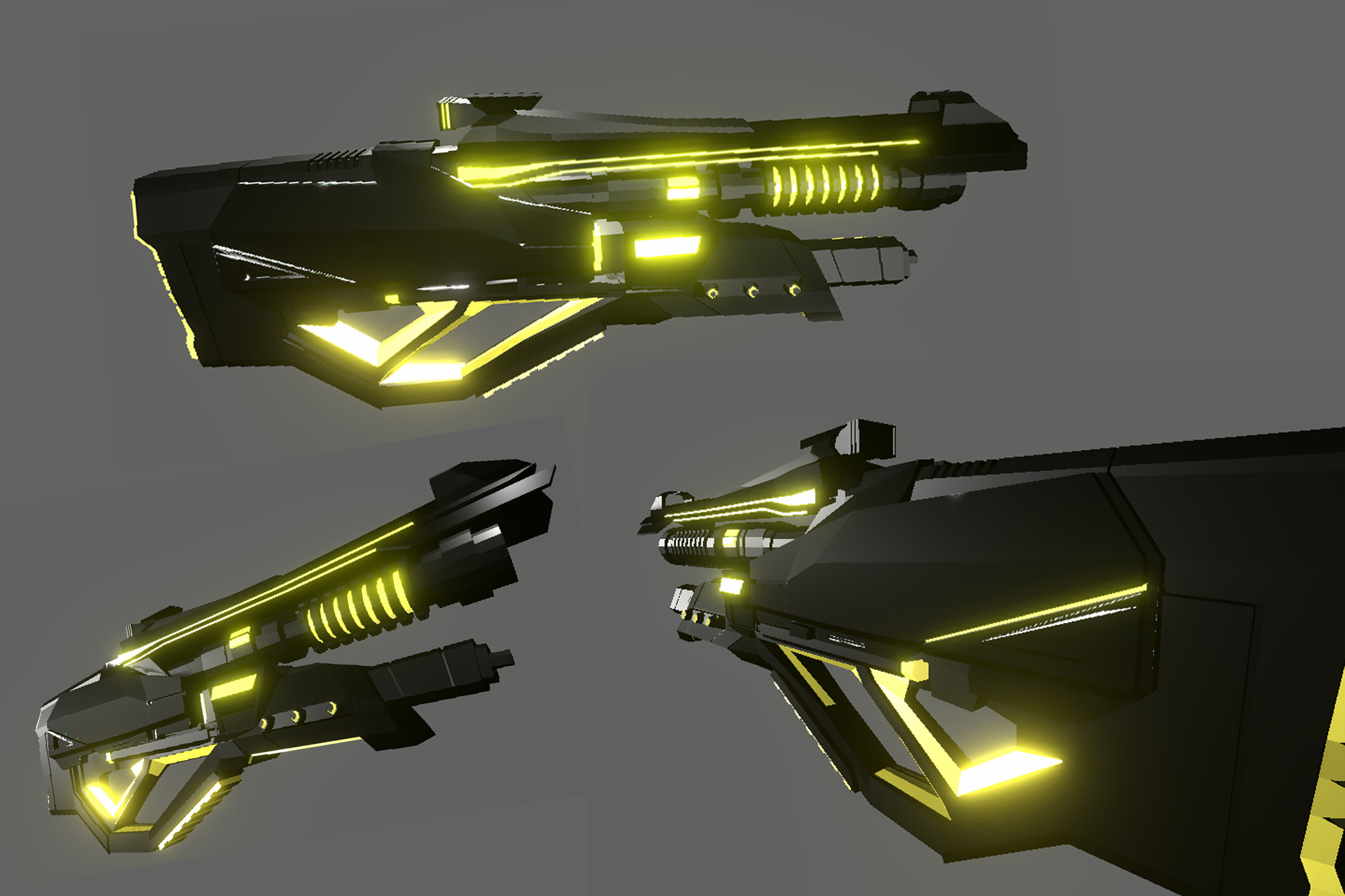 Futuristic Neon Weapon | 3D 枪支 | Unity Asset Store