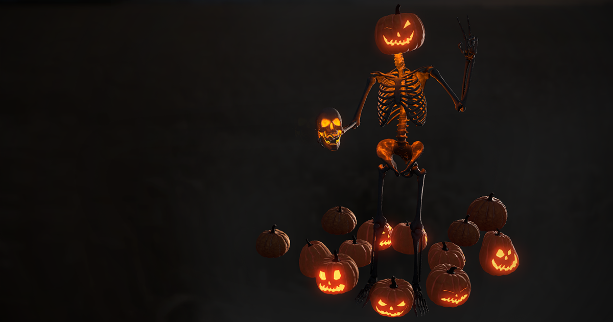 Halloween Pumpkin and Skeleton | 3D Characters | Unity Asset Store