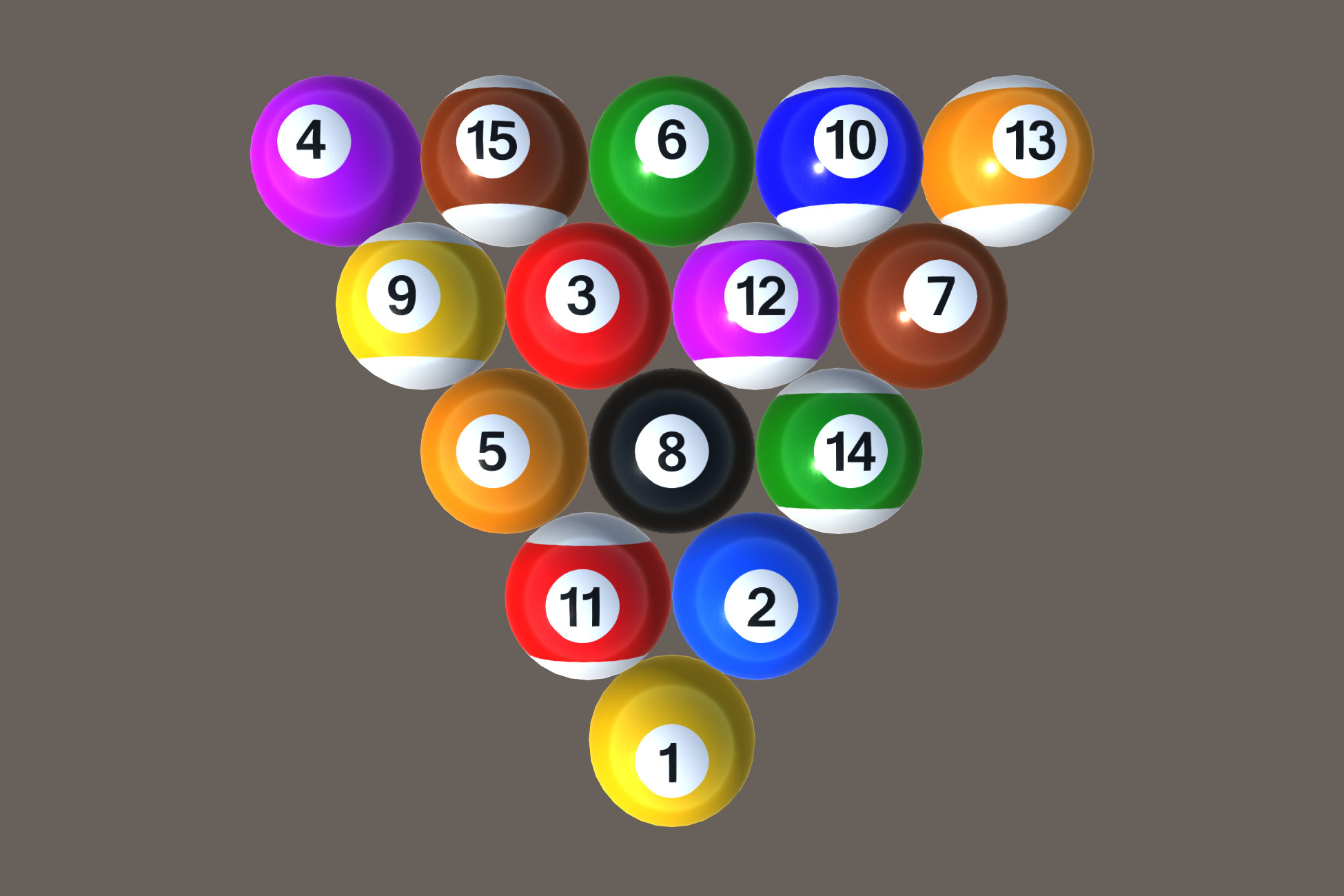 Eight Ball Rack 3D Unity Asset Store