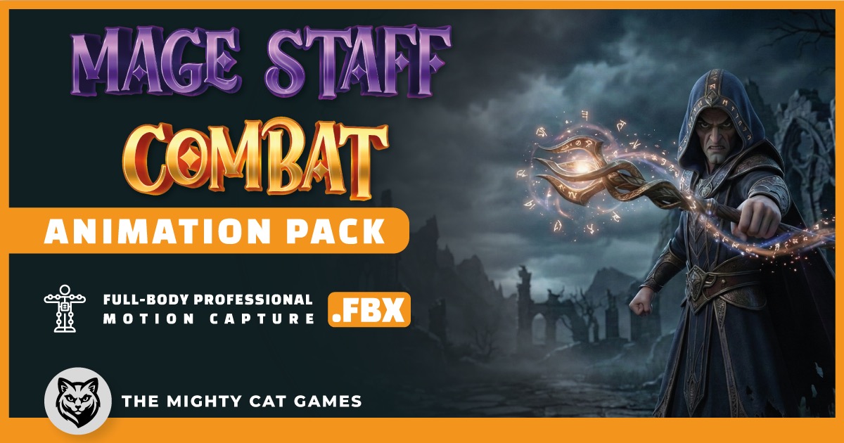 Mage Staff Combat Animation Pack | 3D Animations | Unity Asset Store
