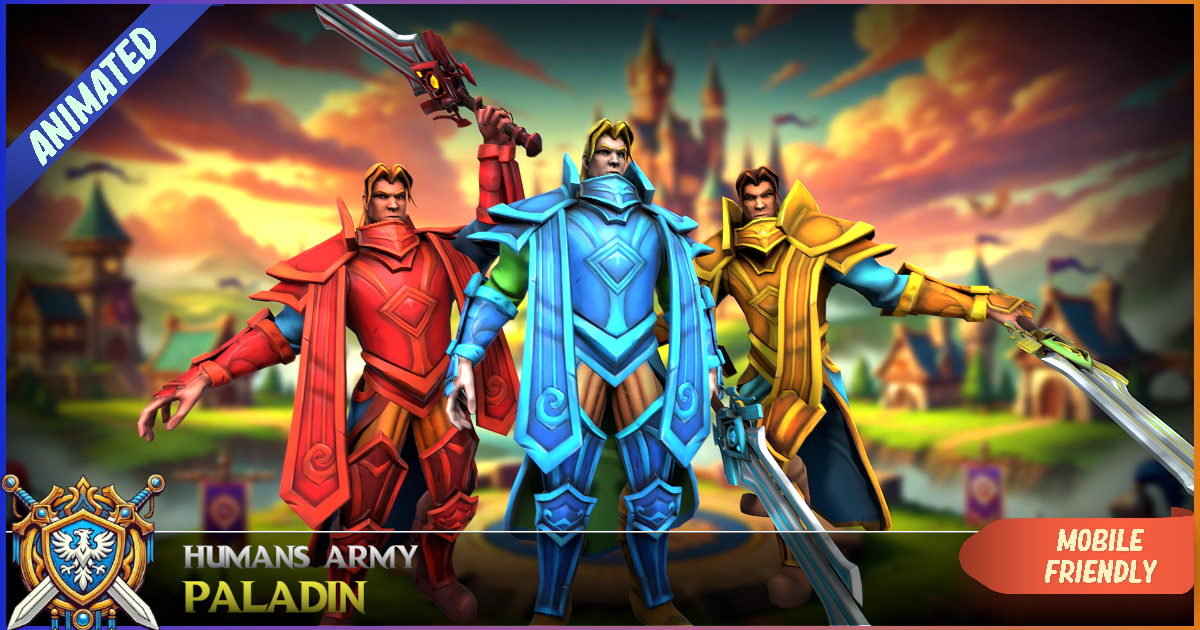 Humans army - Paladin | Characters | Unity Asset Store