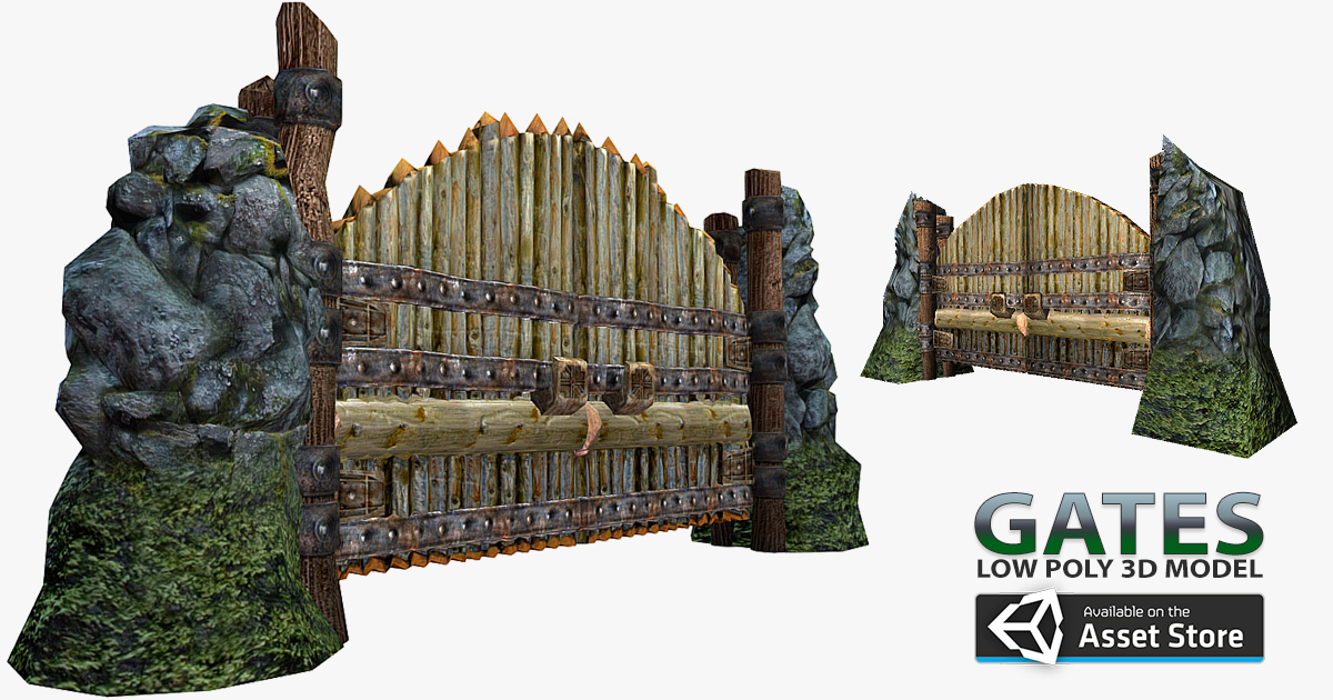 Wooden Gate | 3D Historic | Unity Asset Store