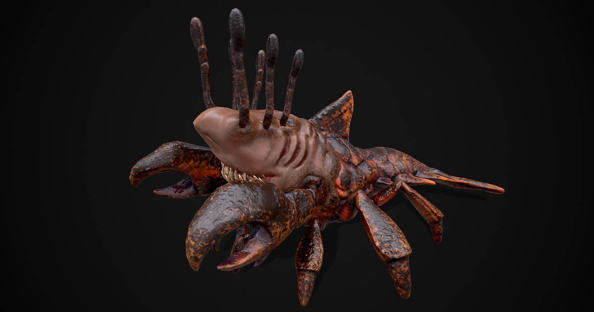 Shark Lobster - Animated Monster | 3D Creatures | Unity Asset Store