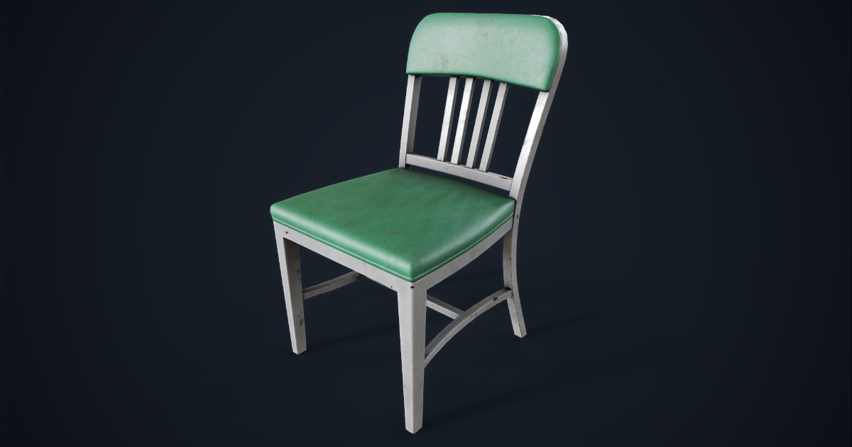 Retro office chair | 3D Furniture | Unity Asset Store