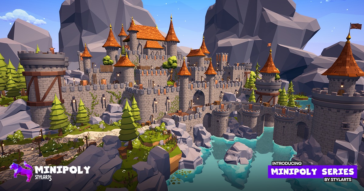 Minipoly Series - Mythic Castle ( Stylized Lowpoly Environment ) | 3D ...