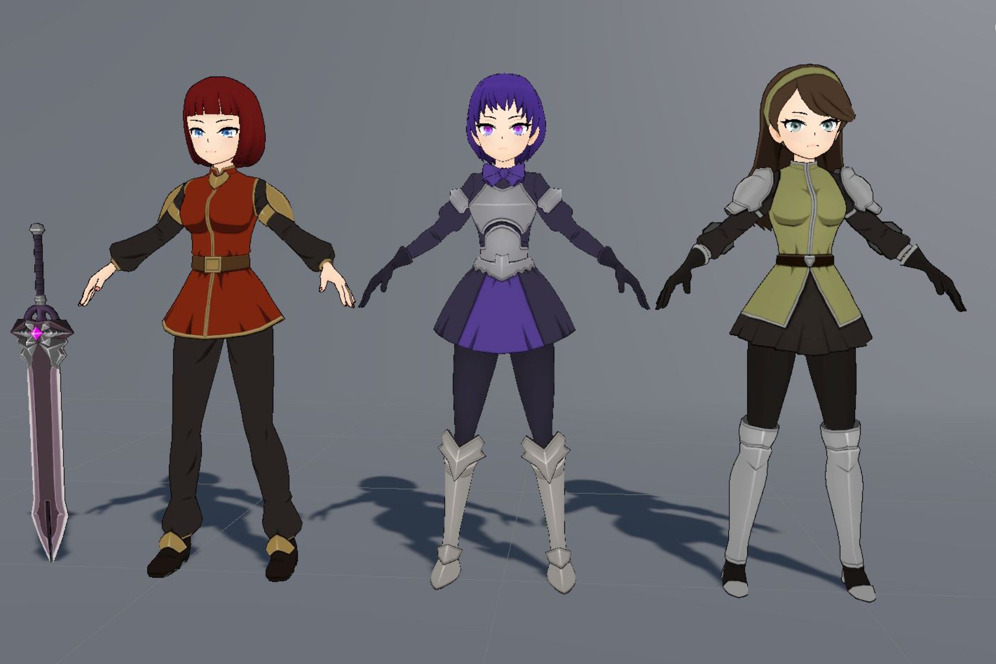 3D Anime Mature - Pack 01 # | キャラクター | Unity Asset Store