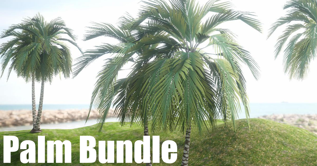 Mobile Palm Tree Bundle | 3D Trees | Unity Asset Store