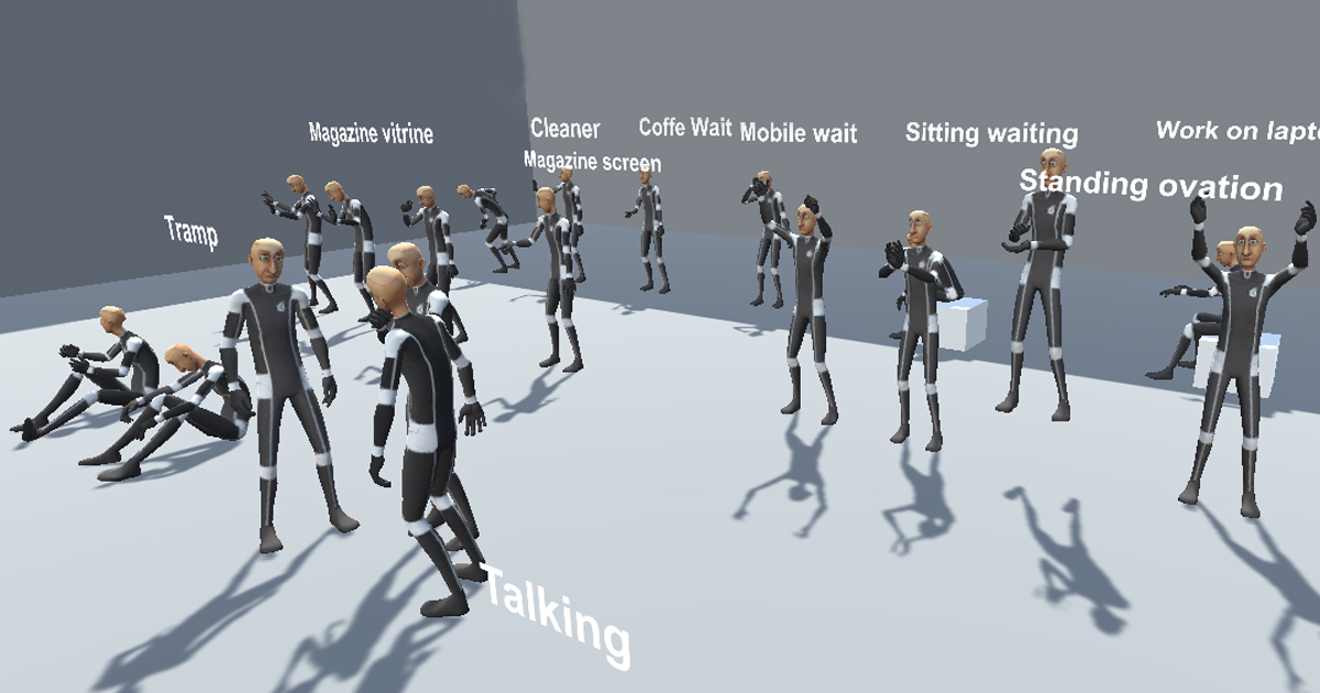 City Animation of People - Pack 1 for Unity3d | 3D Animations | Unity ...