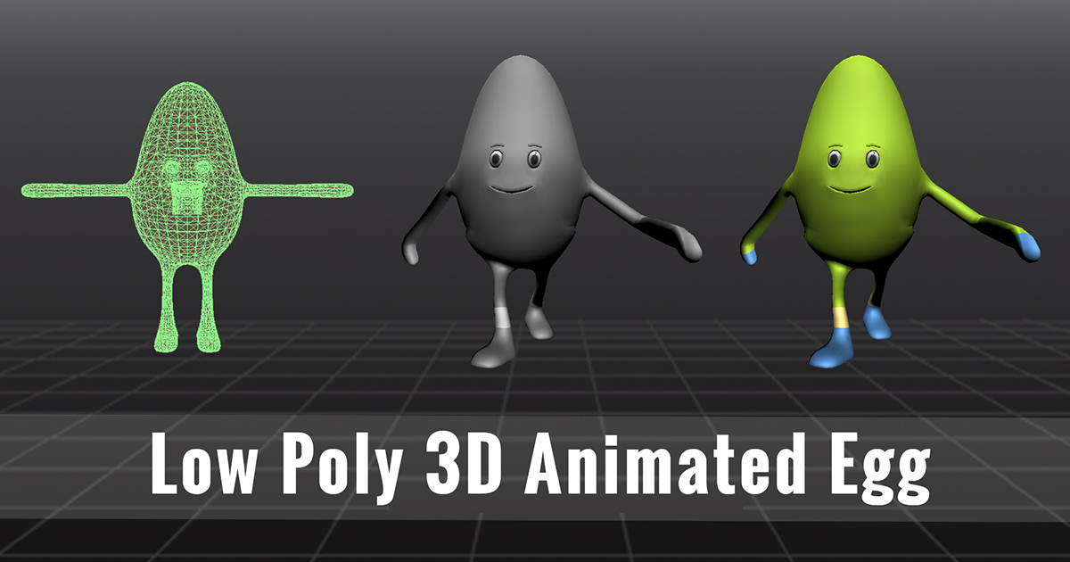 Low Poly 3D Animated Egg | 3D Characters | Unity Asset Store