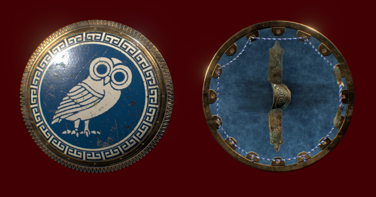 Shields Mythology - Owl Athens | 3D Weapons | Unity Asset Store