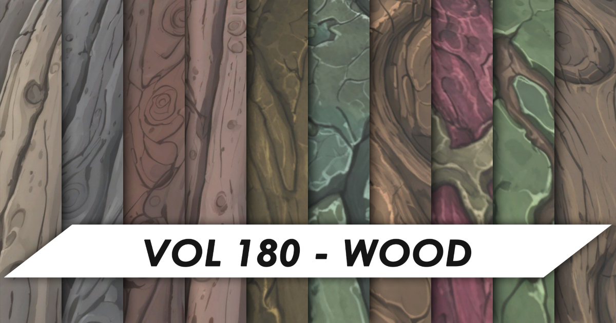 Stylized Textures - Vol 180 - Wood | 2D Textures & Materials | Unity ...