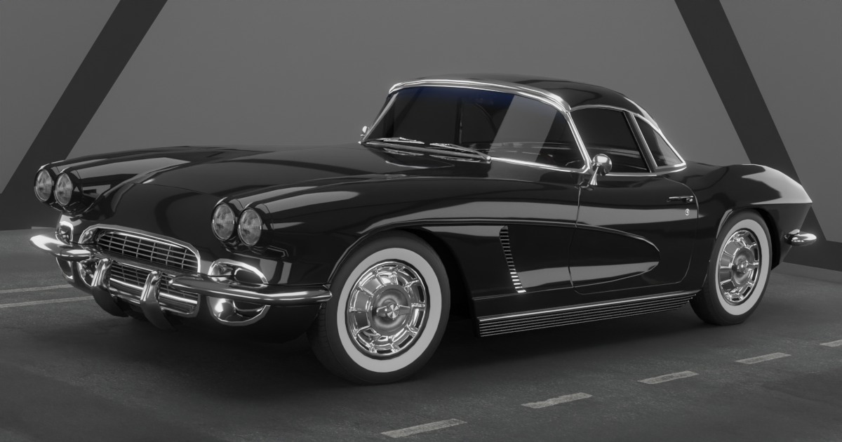 1960s Classic Car #3 Variant | 3D Land | Unity Asset Store
