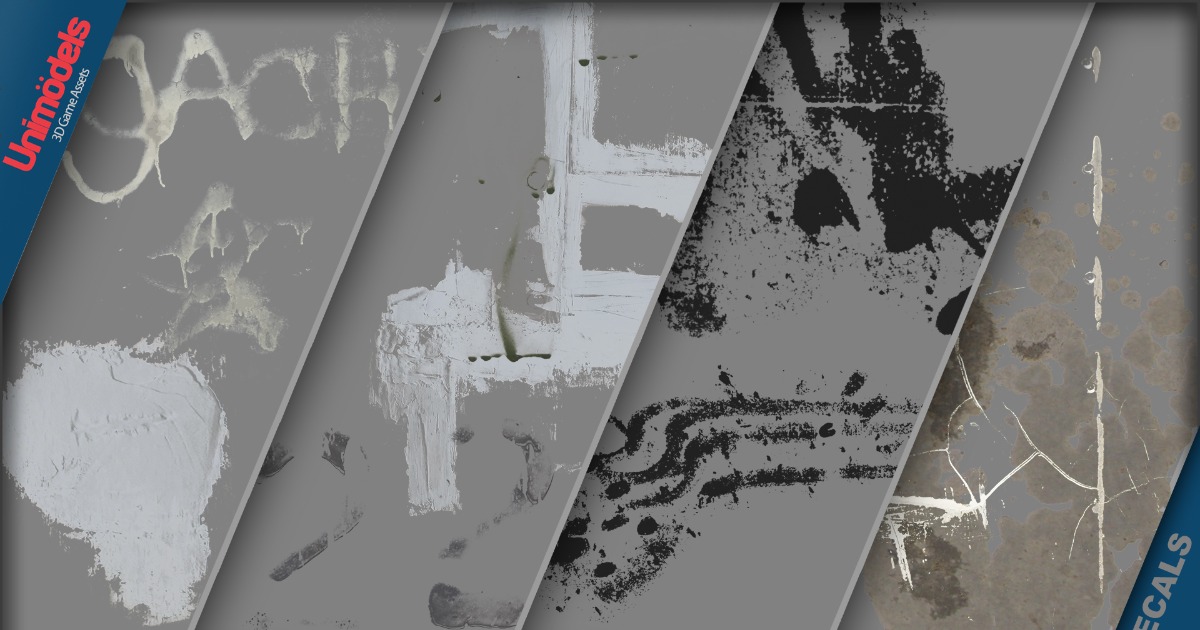 Decals Paint and graffiti for walls Vol. 3 | 2D Textures & Materials ...