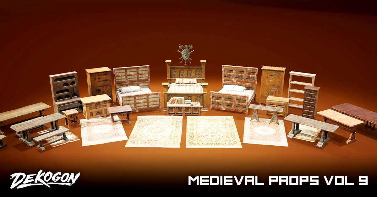 Medieval - VOL 9 - Castle Furniture | 3D Furniture | Unity Asset Store