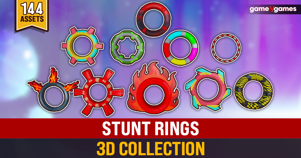 Stunt Rings 3D Collection | 3D Props | Unity Asset Store