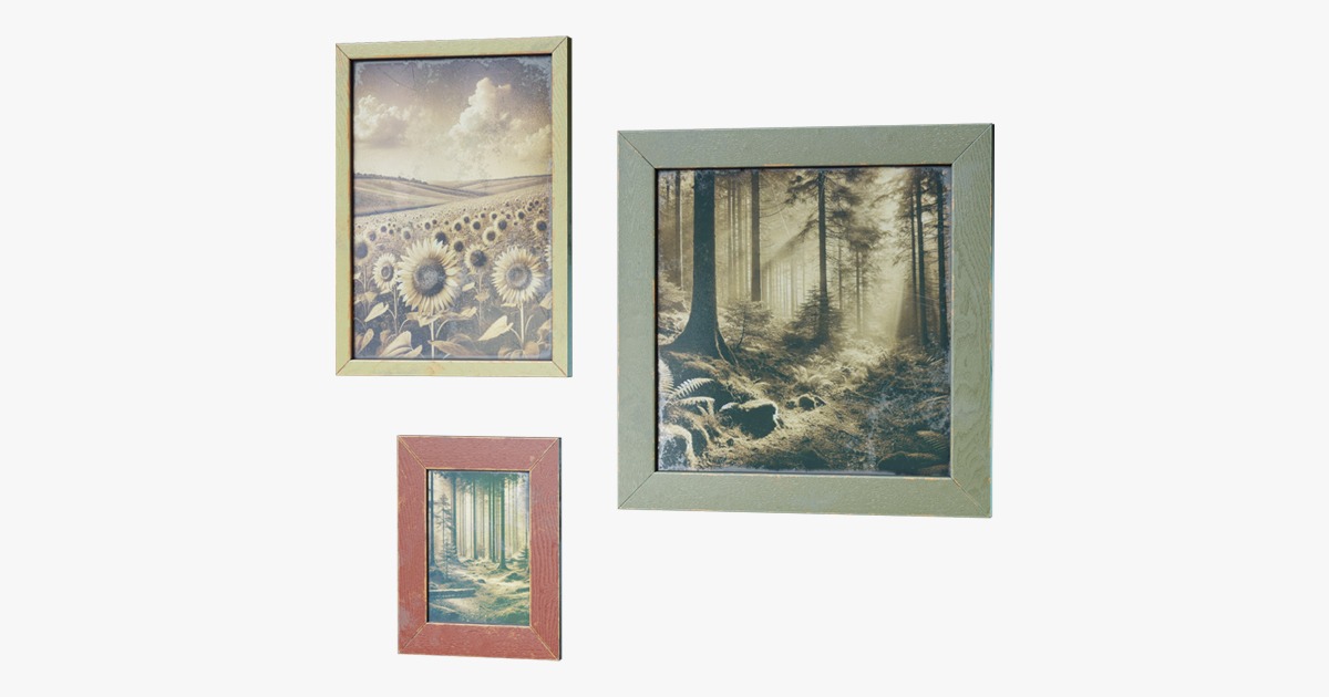 Picture Frames Vintage | 3D Interior | Unity Asset Store