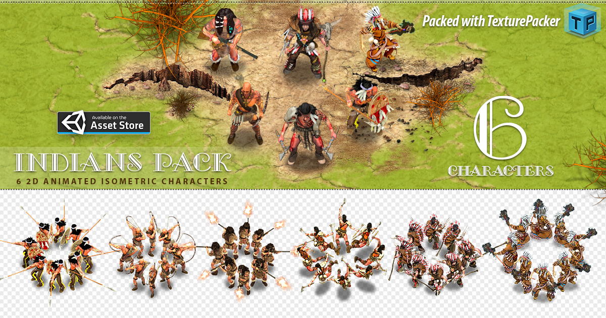 2D INDIAN TRIBE | 2D Characters | Unity Asset Store