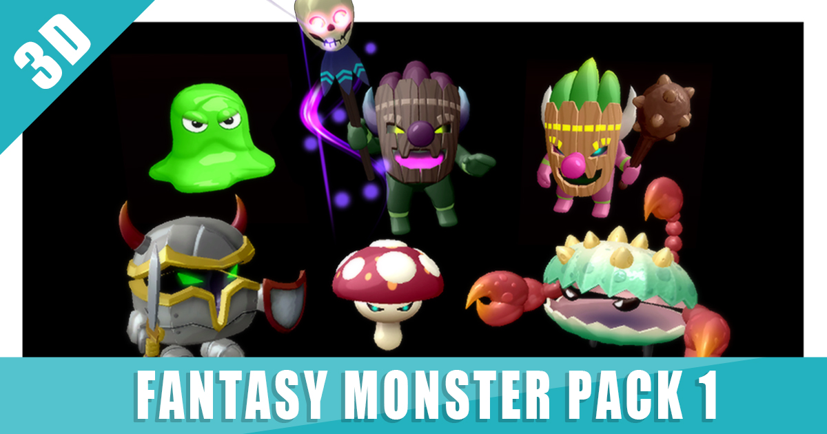 3D Monster pack vol.1 | Characters | Unity Asset Store