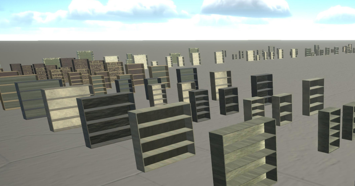 OWA Book Cases 01 | 3D Furniture | Unity Asset Store