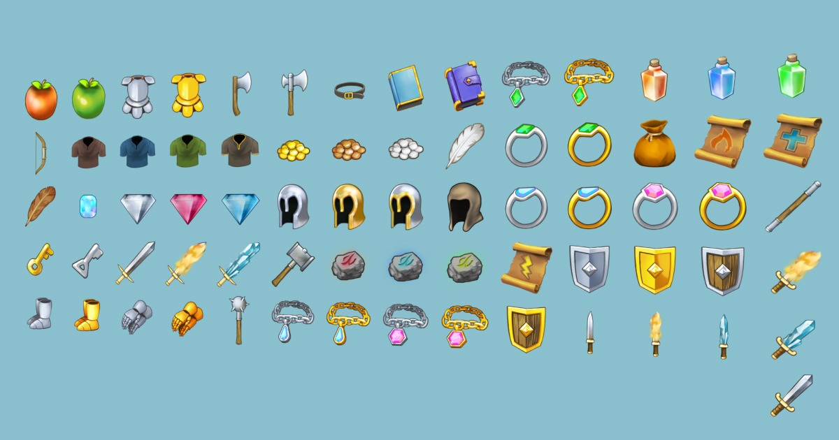 Fantasy RPG Icons 1 | 2D Environments | Unity Asset Store
