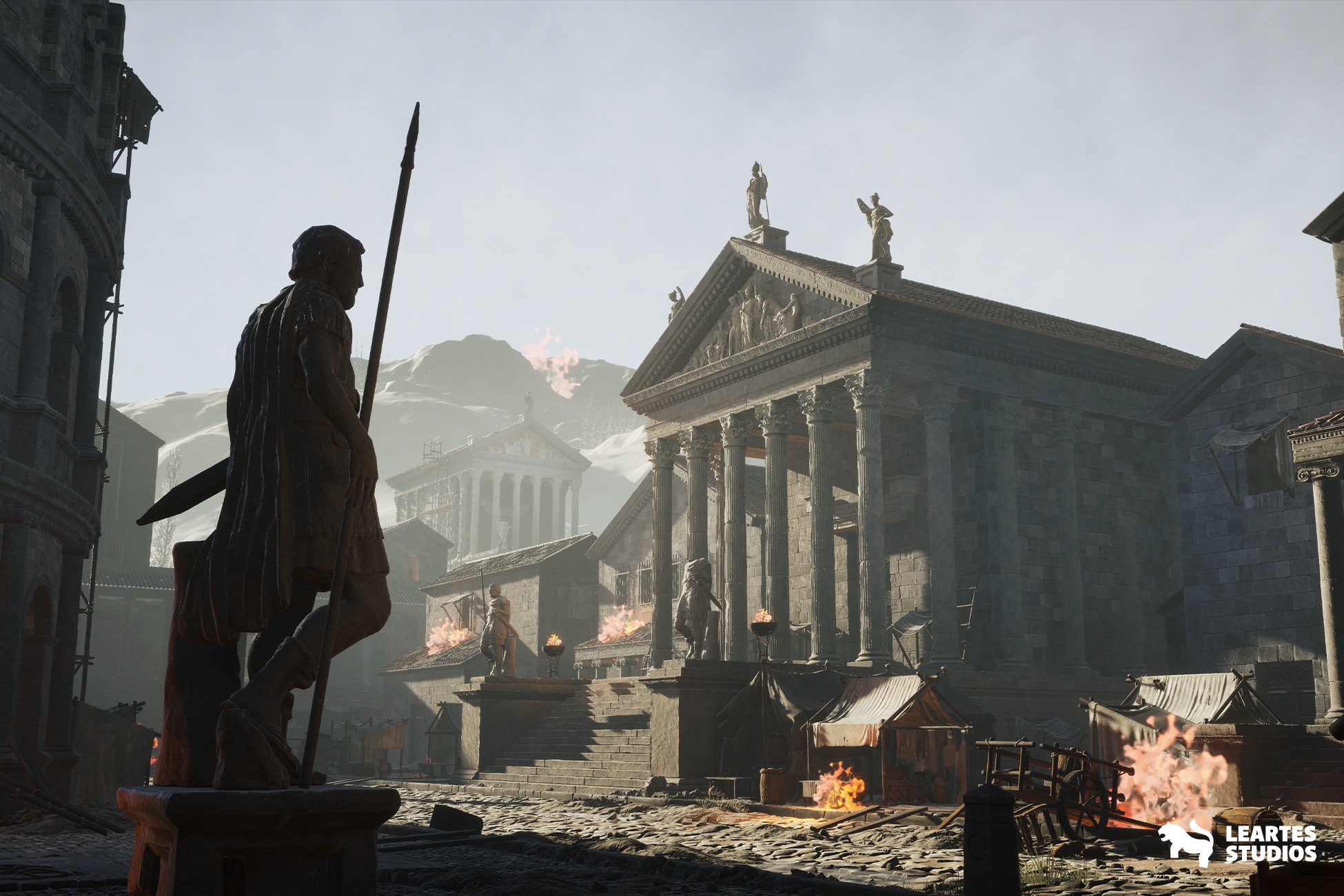 Roman Volcanic Temple | 3D Historic | Unity Asset Store