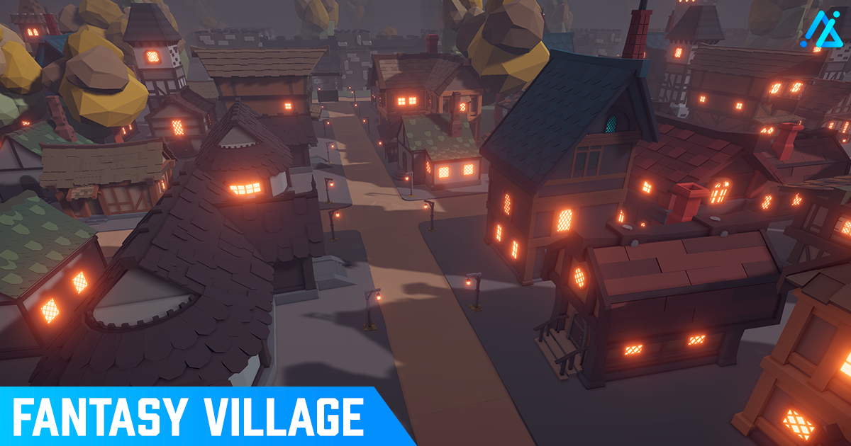 POLY - Fantasy Village (SRP, URP, HDRP) | 3D Fantasy | Unity Asset Store