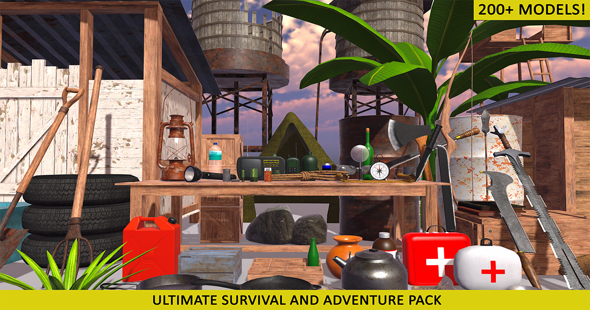 Ultimate Survival & Adventure Pack – 200+ Prefabs | 3D Props | Unity ...