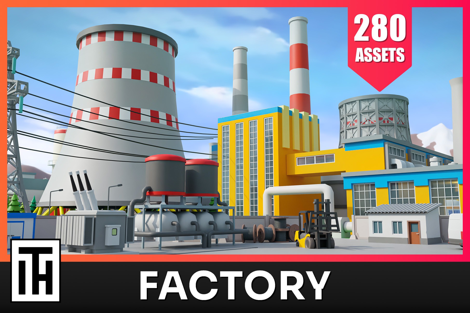 Factory - Low Poly Asset Pack by ithappy | 3D Industrial | Unity Asset ...
