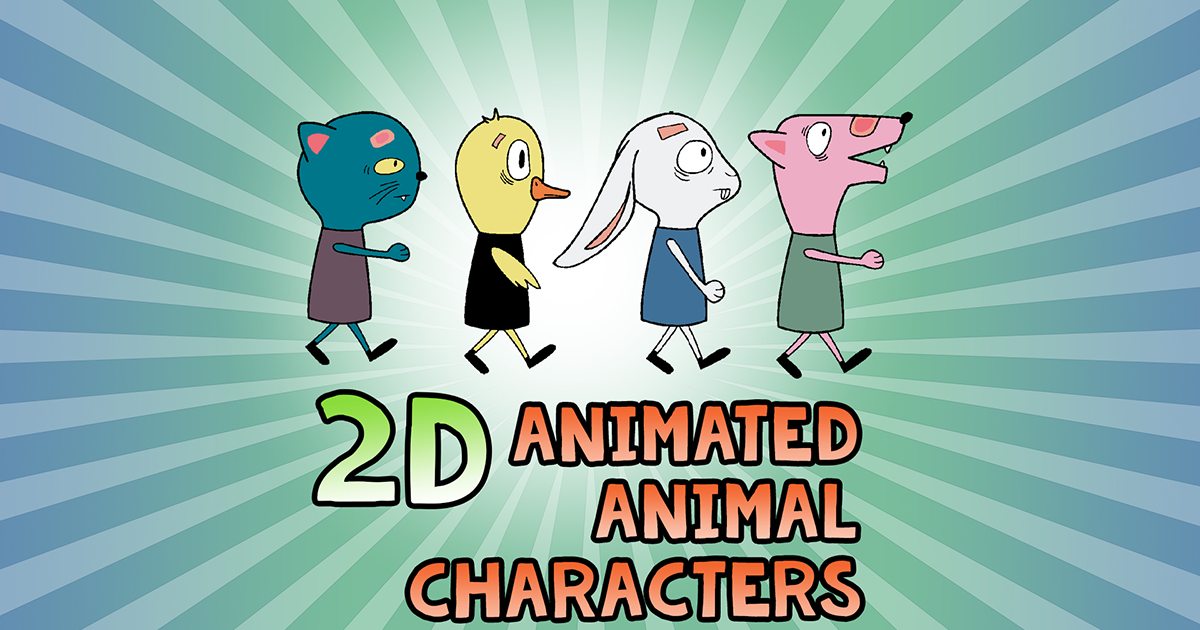 2D Animated Animal Characters | 2D Characters | Unity Asset Store