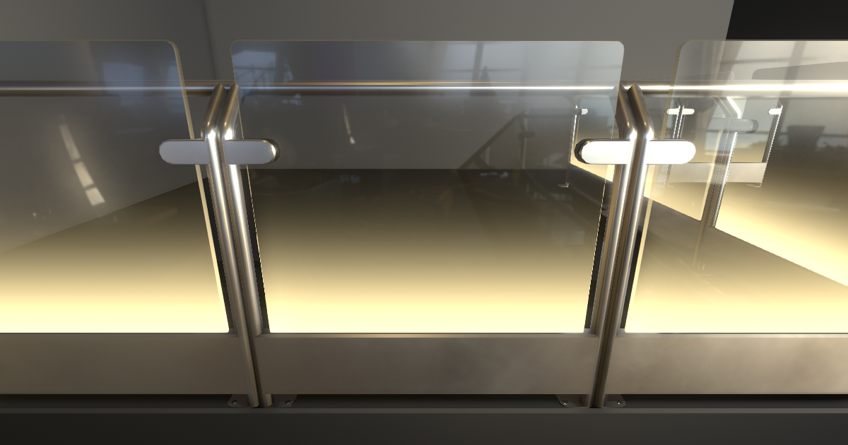 Modern Modular Railing | 3D Props | Unity Asset Store
