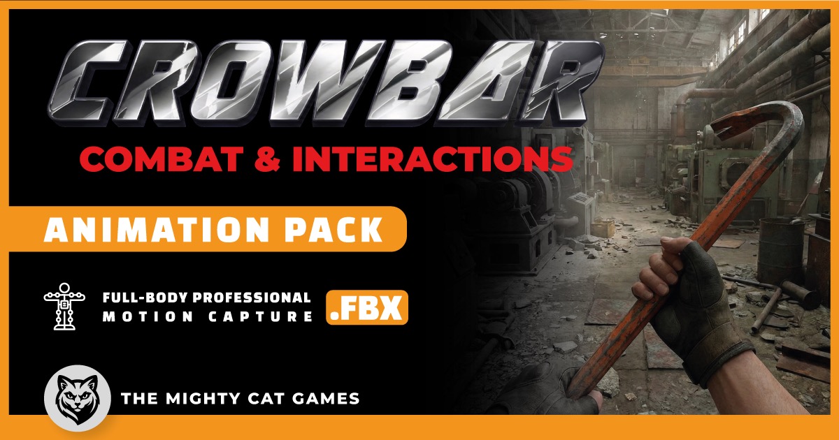 Crowbar Combat and Interactions Animation Pack | 3D Animations | Unity ...