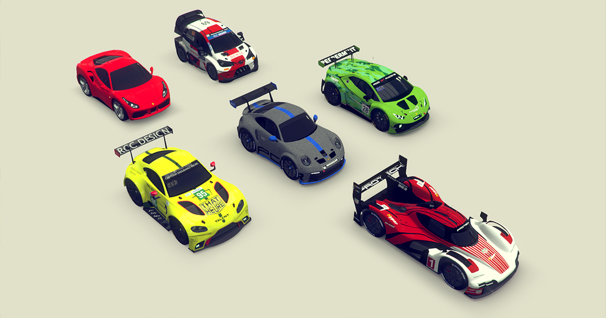 Modern Cartoon Car Pack 1 | 3D Land | Unity Asset Store