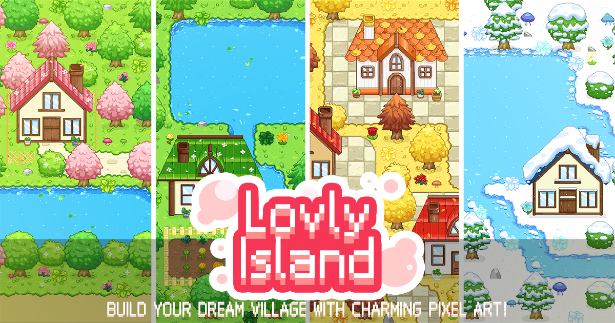 Lovely Island-Pixel Art Tileset | 2D Environments | Unity Asset Store
