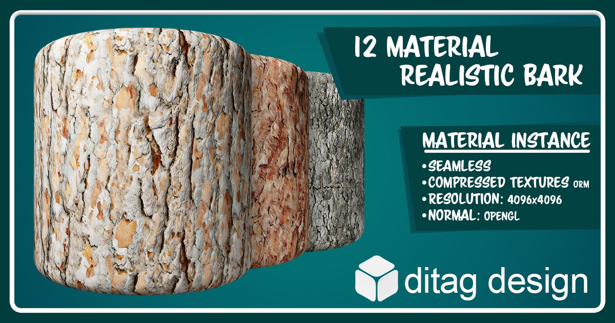 Bark - Realistic 4K PBR Collection Vol.02 | 2D Wood | Unity Asset Store