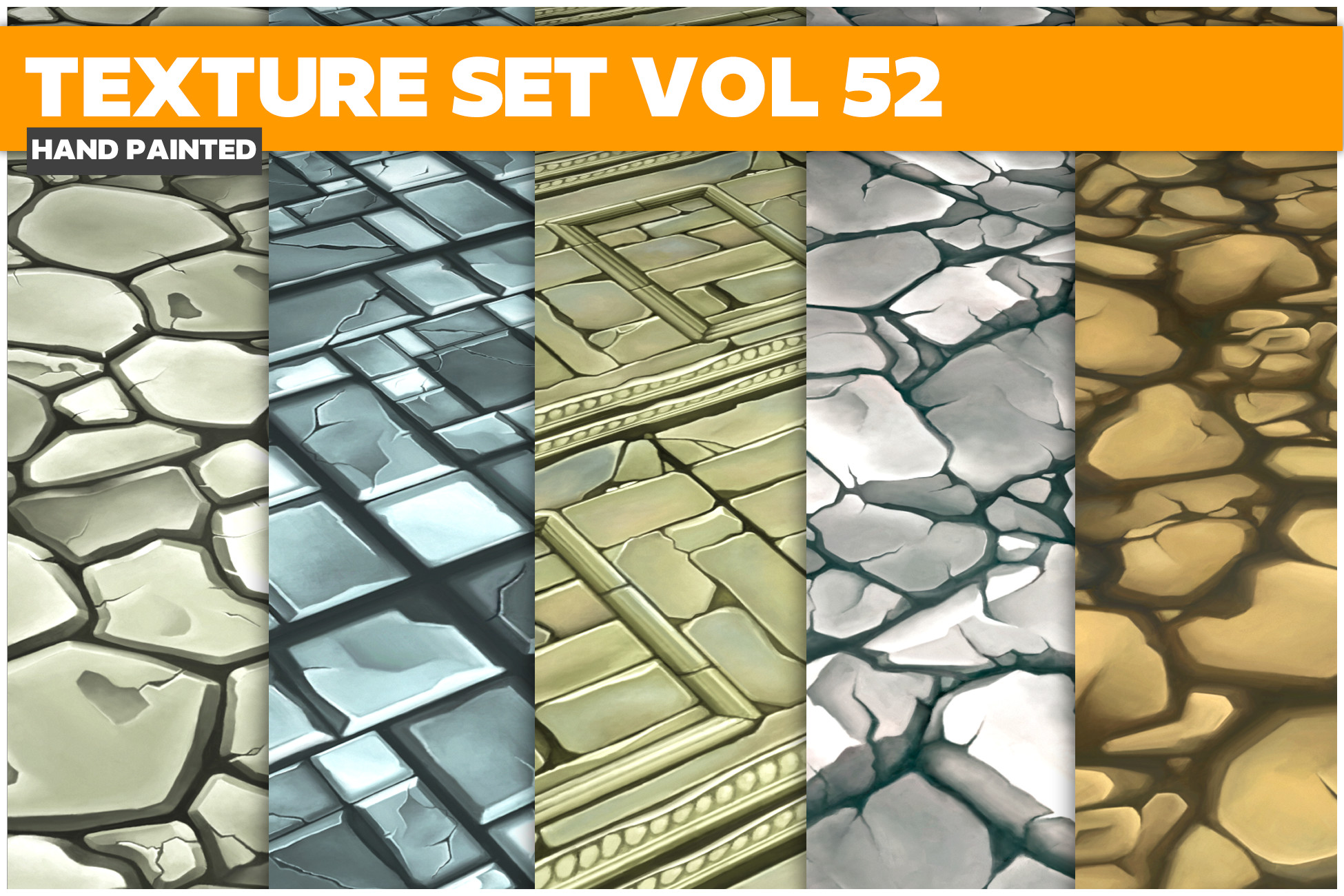 Texture Set Vol.52 Hand Painted Floor | 2D 地面 | Unity Asset Store