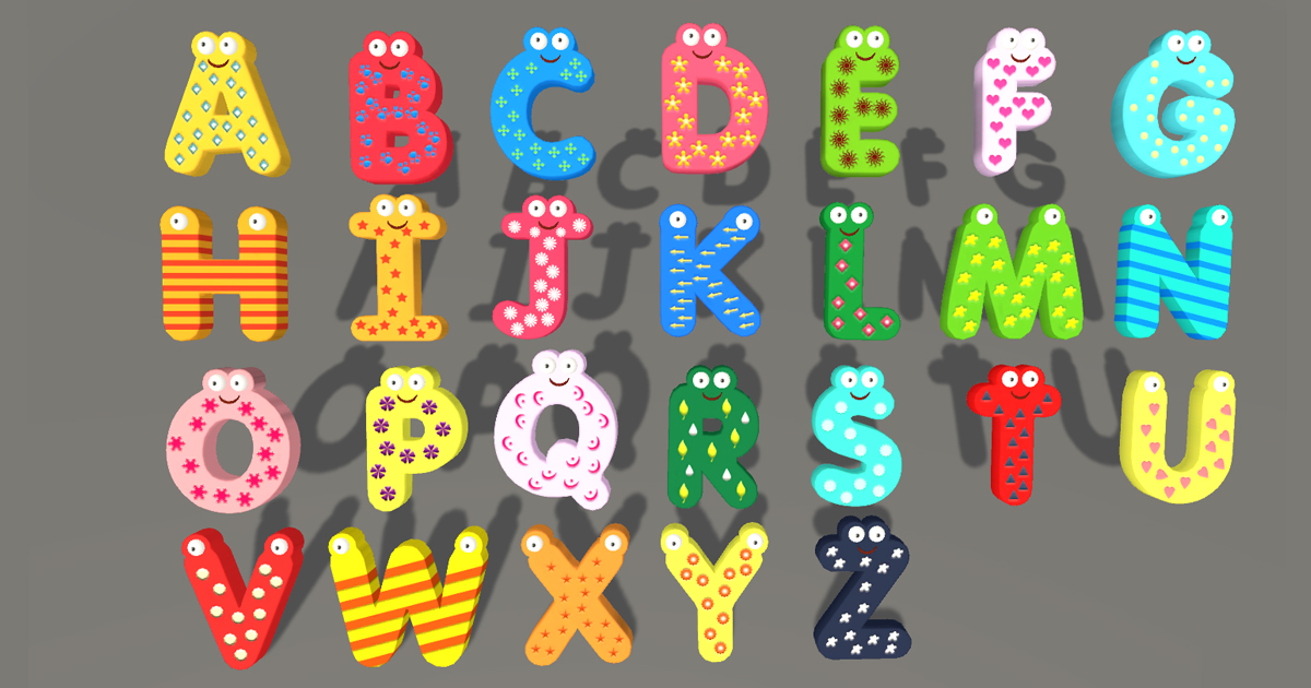 Alphabets | 3D Characters | Unity Asset Store