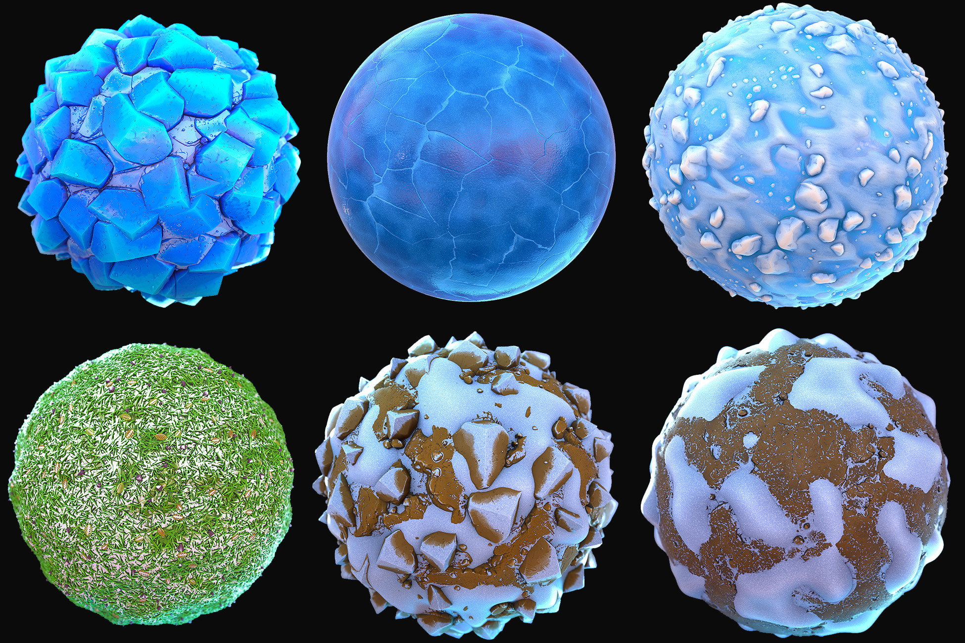 Stylized Materials Nature VOL.04 | 2D Nature | Unity Asset Store