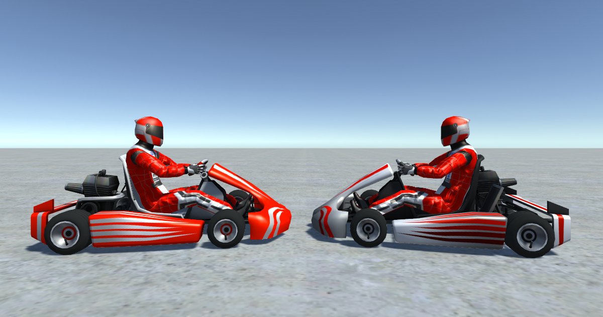2 Low Poly Karts With Player Pack 19 | 3D 지상 | Unity Asset Store