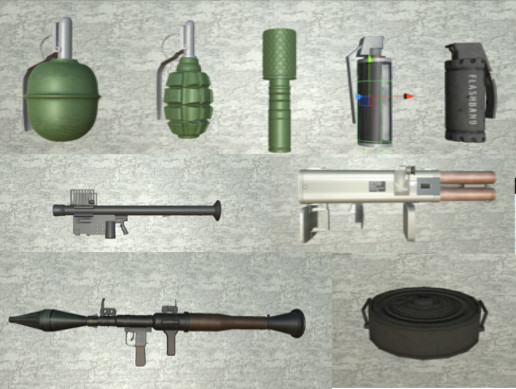 True physic explosion weapon pack | 패키지 | Unity Asset Store