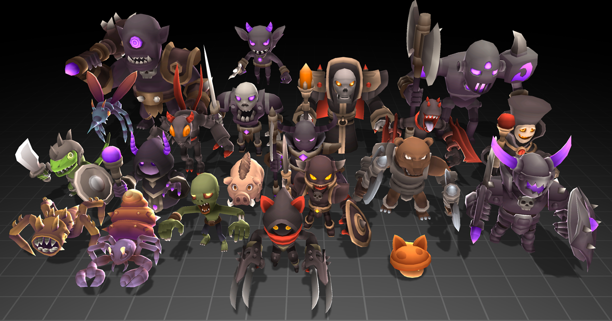 MS - Monster Mega Pack 3 | 3D Creatures | Unity Asset Store
