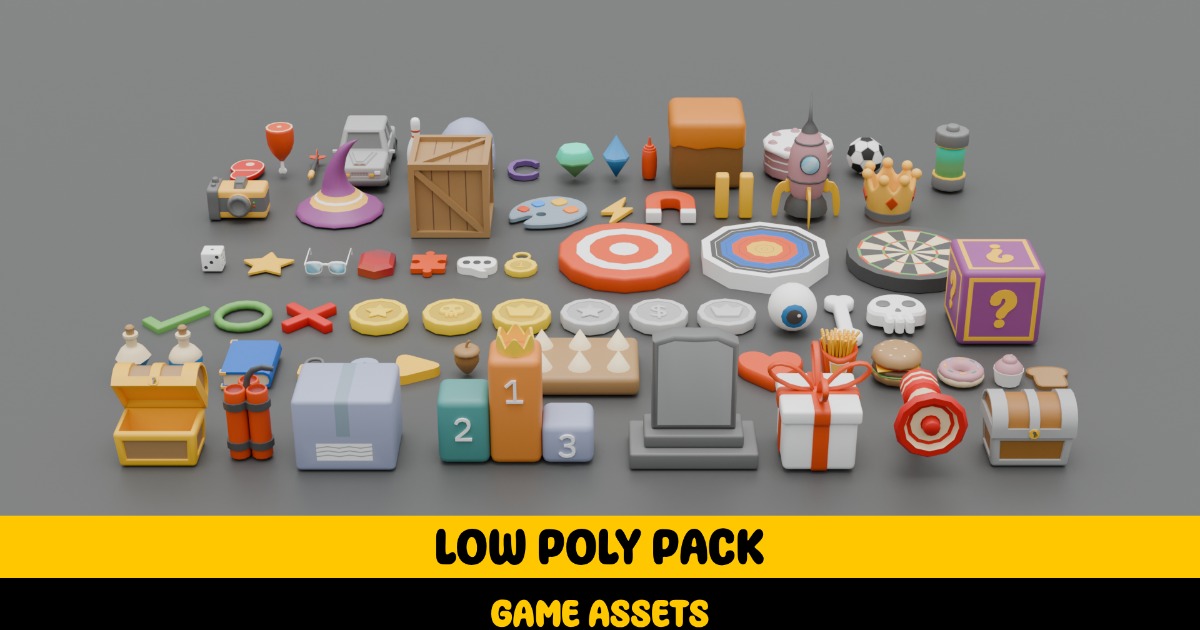 Game Assets-Low Poly Pack | 3D Props | Unity Asset Store