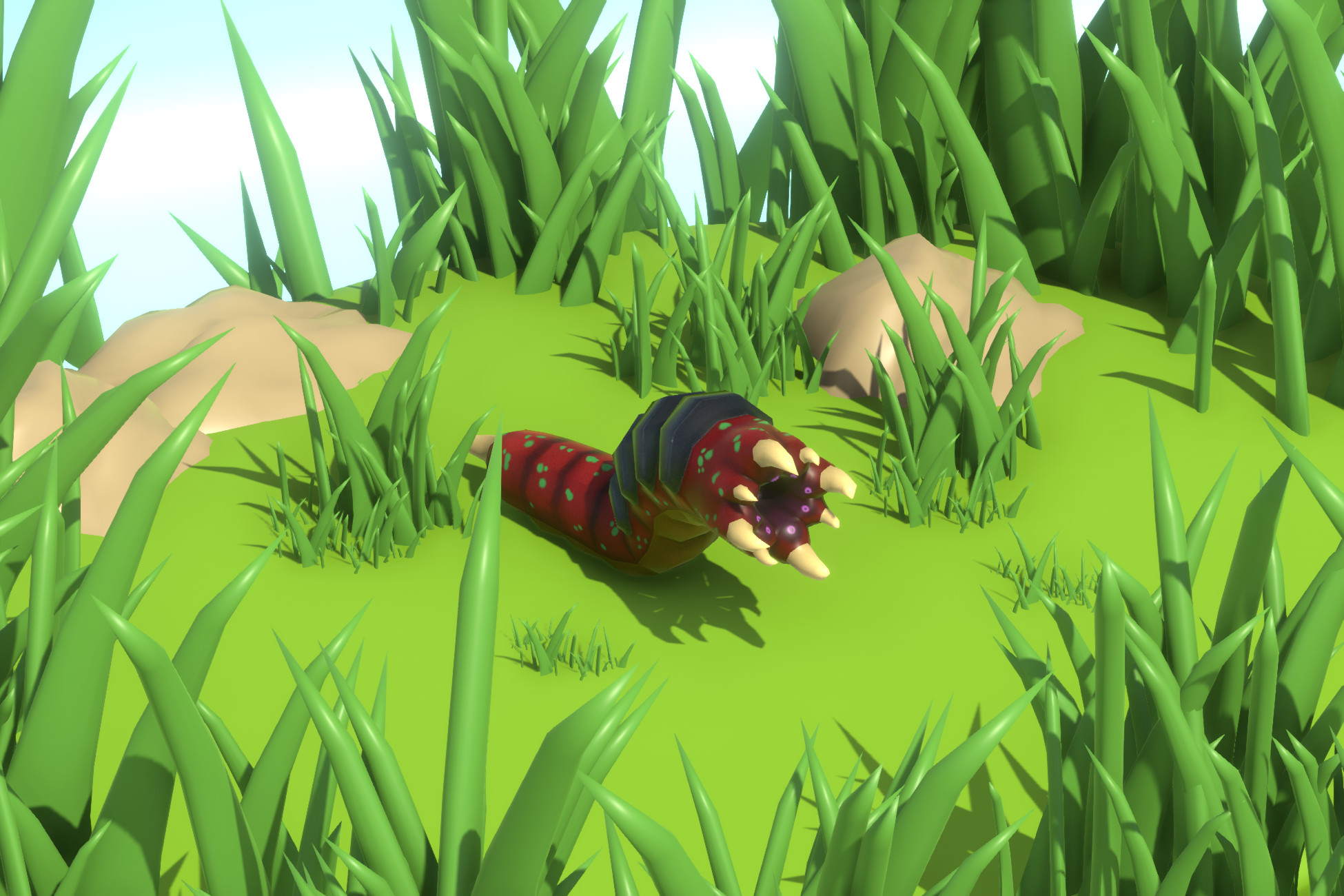 Worm - Casual Fantasy | 3D Creatures | Unity Asset Store