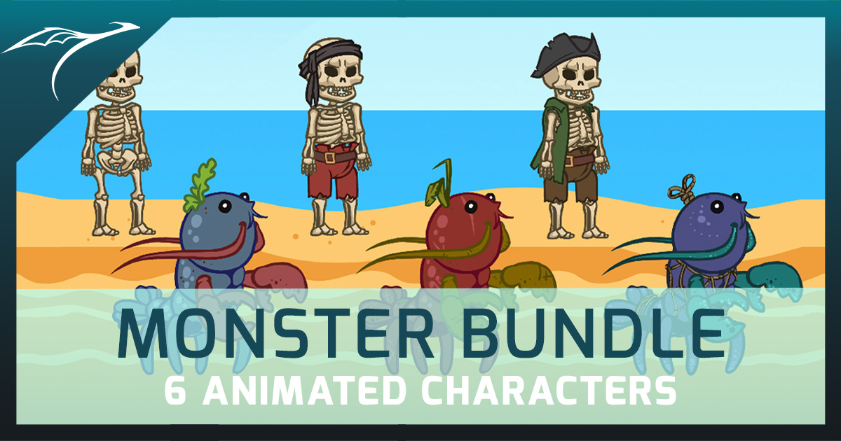 2D Animated Pirate Monsters | 2D Characters | Unity Asset Store