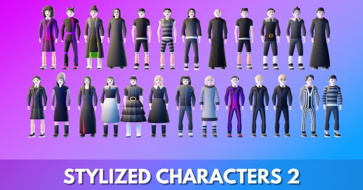 Low Poly Stylized Characters Pack 2 by IGS | 3D 캐릭터 | Unity Asset Store