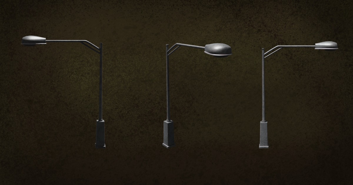 Lamp Street LightPost Series ModernUrbanLux LT2 N2 - G2 | 3D Urban ...