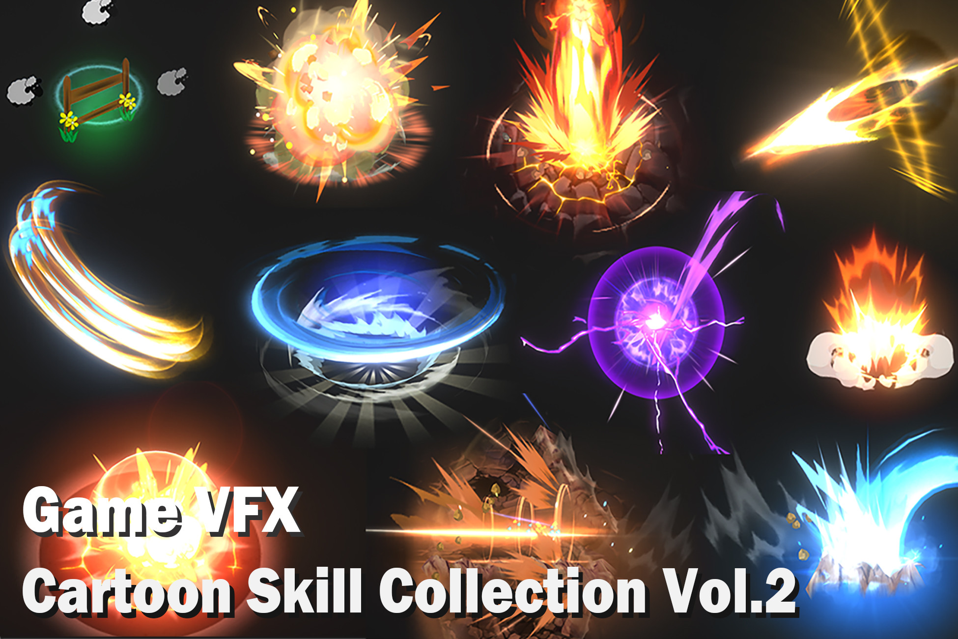 Game VFX - Cartoon Skill Collection Vol.2(URP) | VFX Particles | Unity ...
