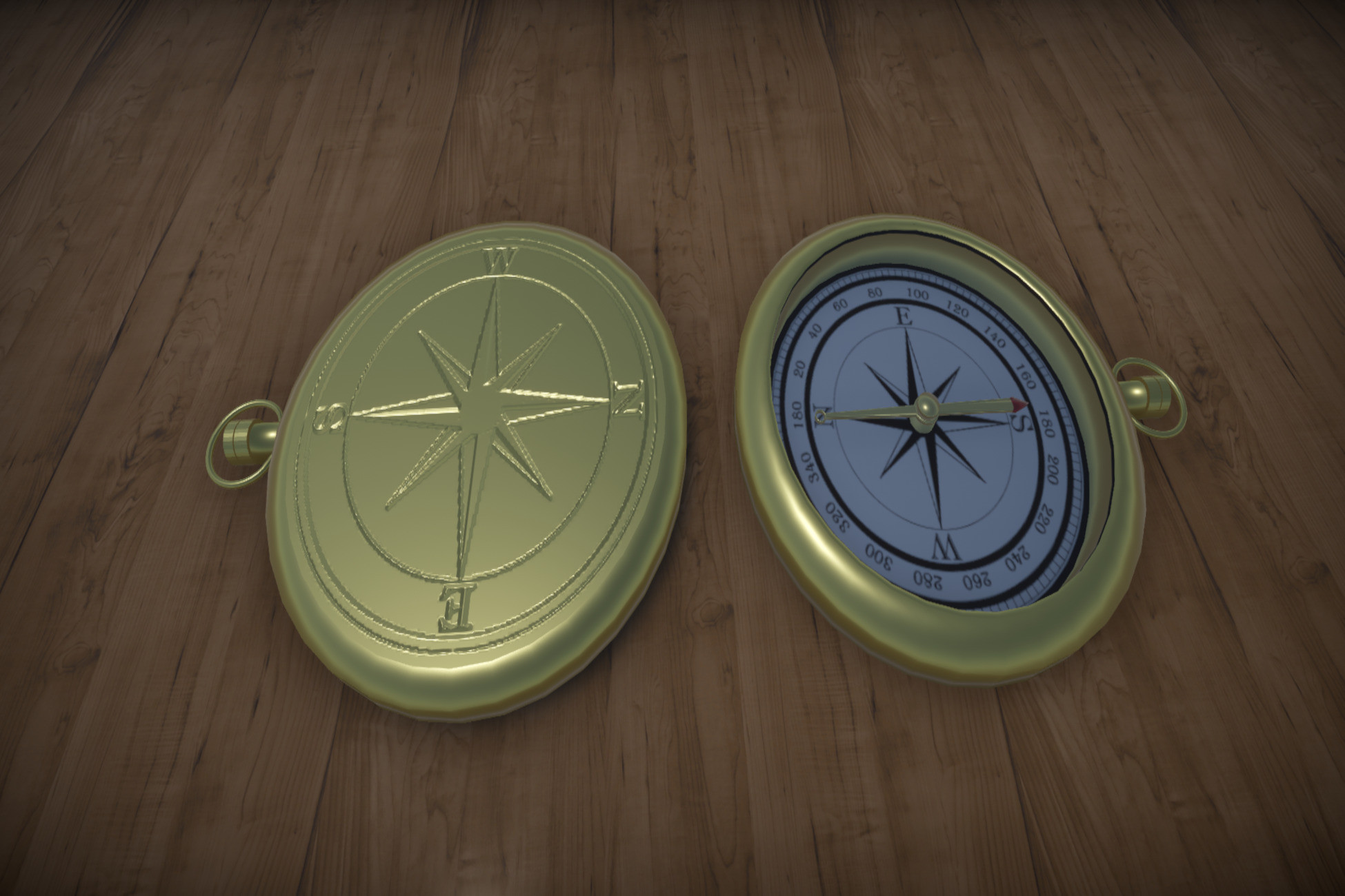 Ancient Compass Animated | 3D Props | Unity Asset Store